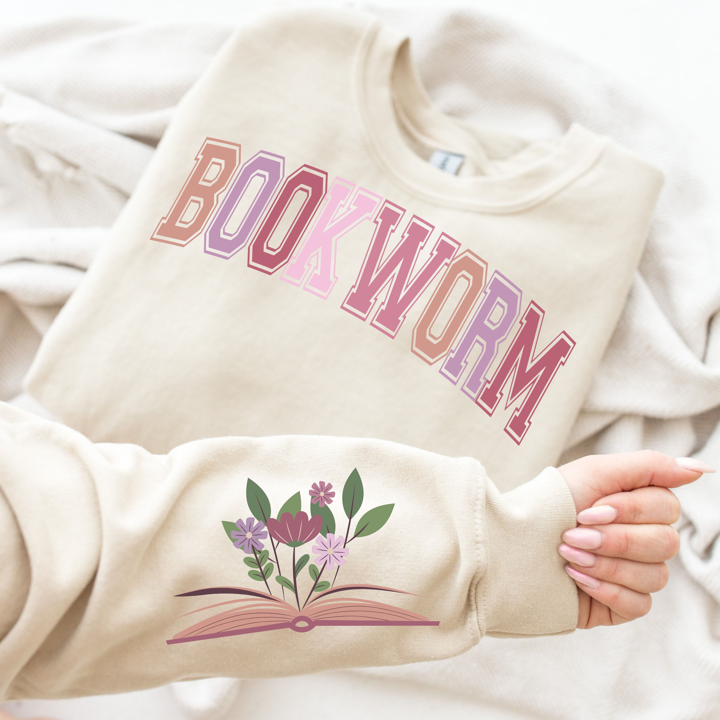 Bookworm Svg, Bookworm Sleeve Design, Books Shirt Sublimation, Varsity ...