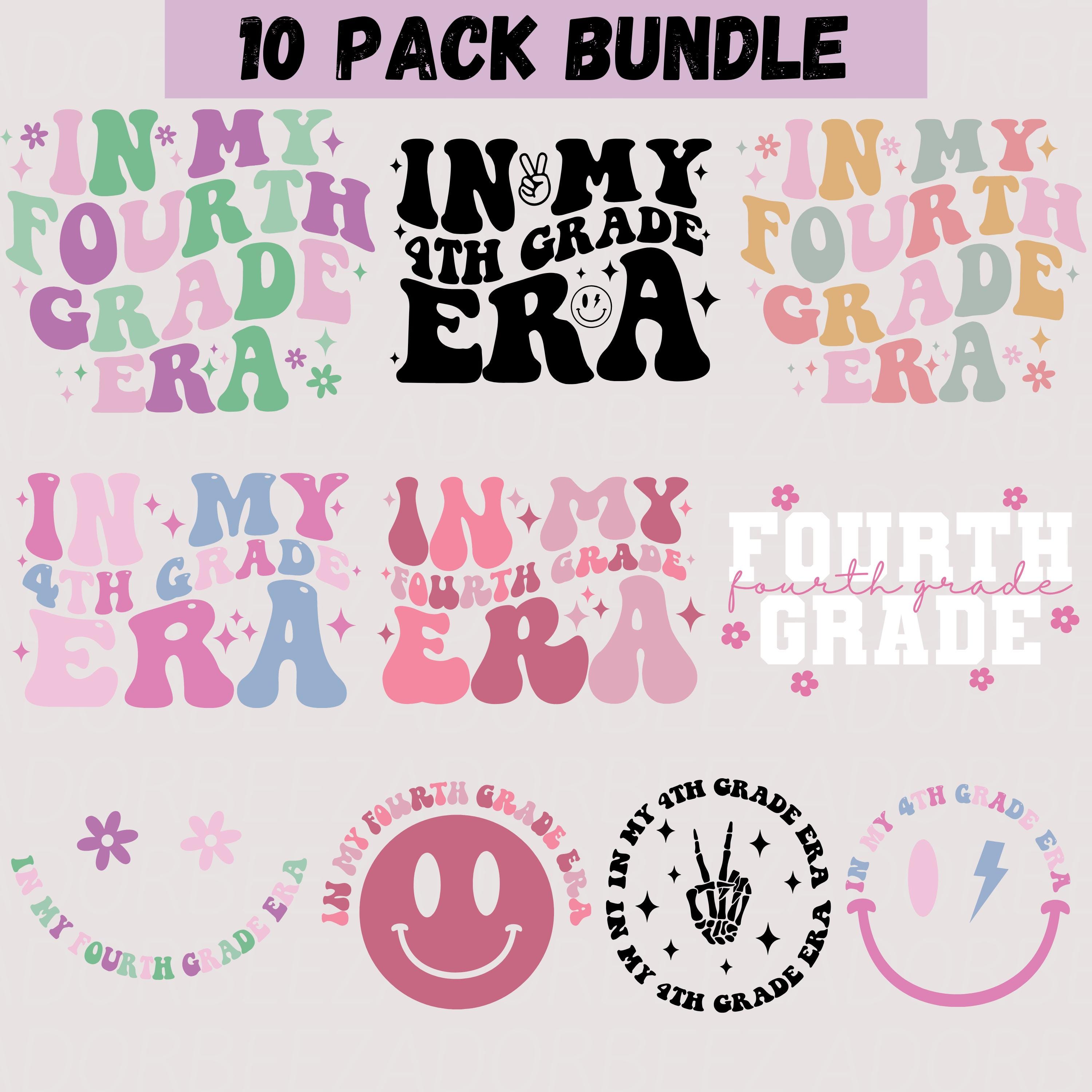 In My Fourth-grade Era Svg Png Bundle, 4th-grade Era Shirt Png, Fourth ...