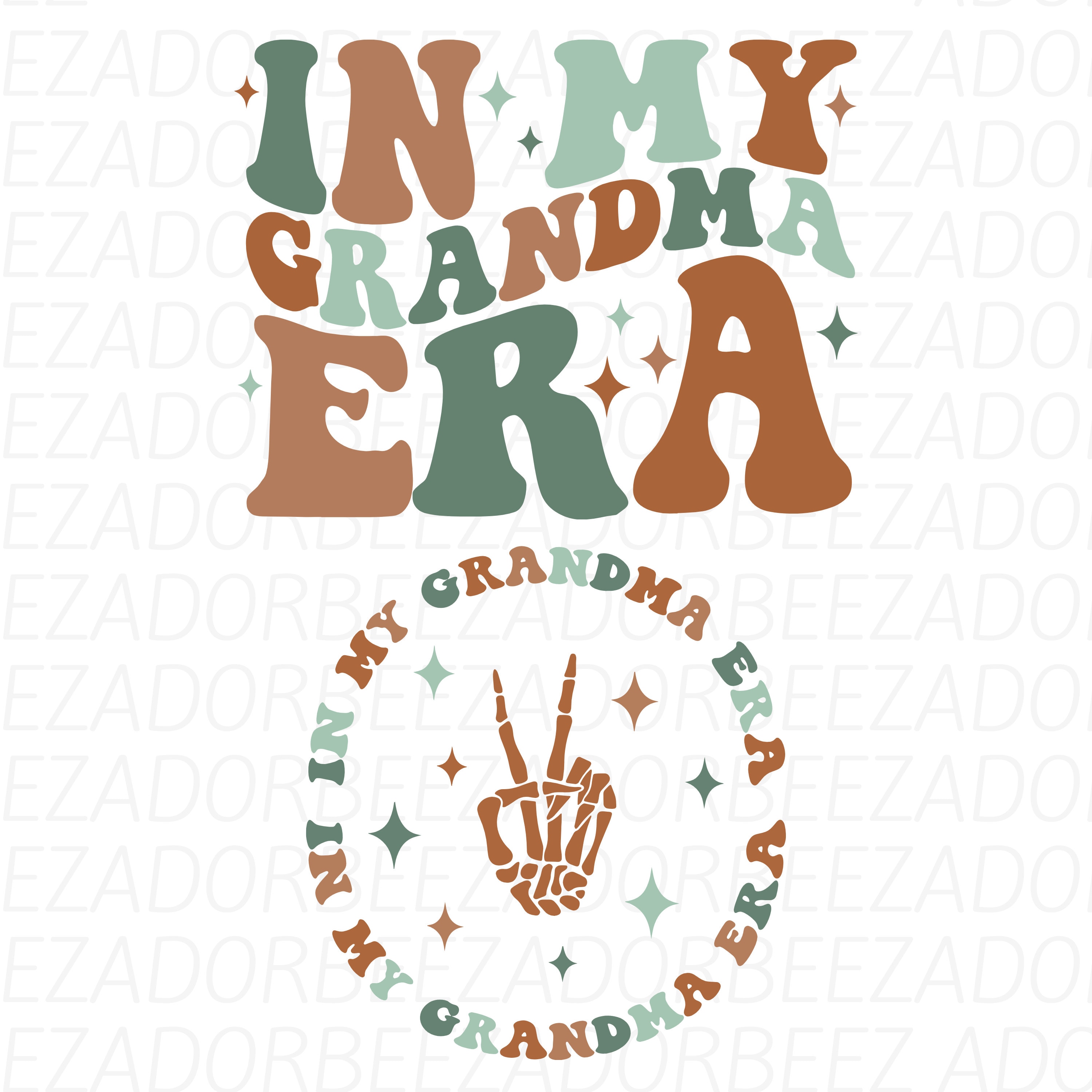 In My Grandma Era Svg Bundle, Grandma Era Png, Grandma Era Tshirt ...