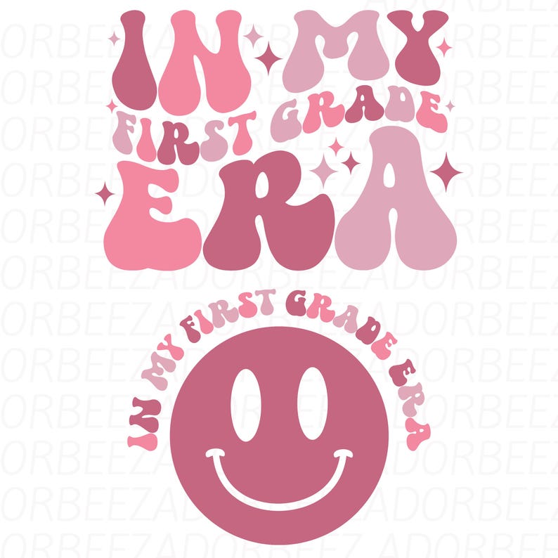 In My First-grade Era Svg Png Bundle, Retro Groovy 1st-grade Era, Back ...