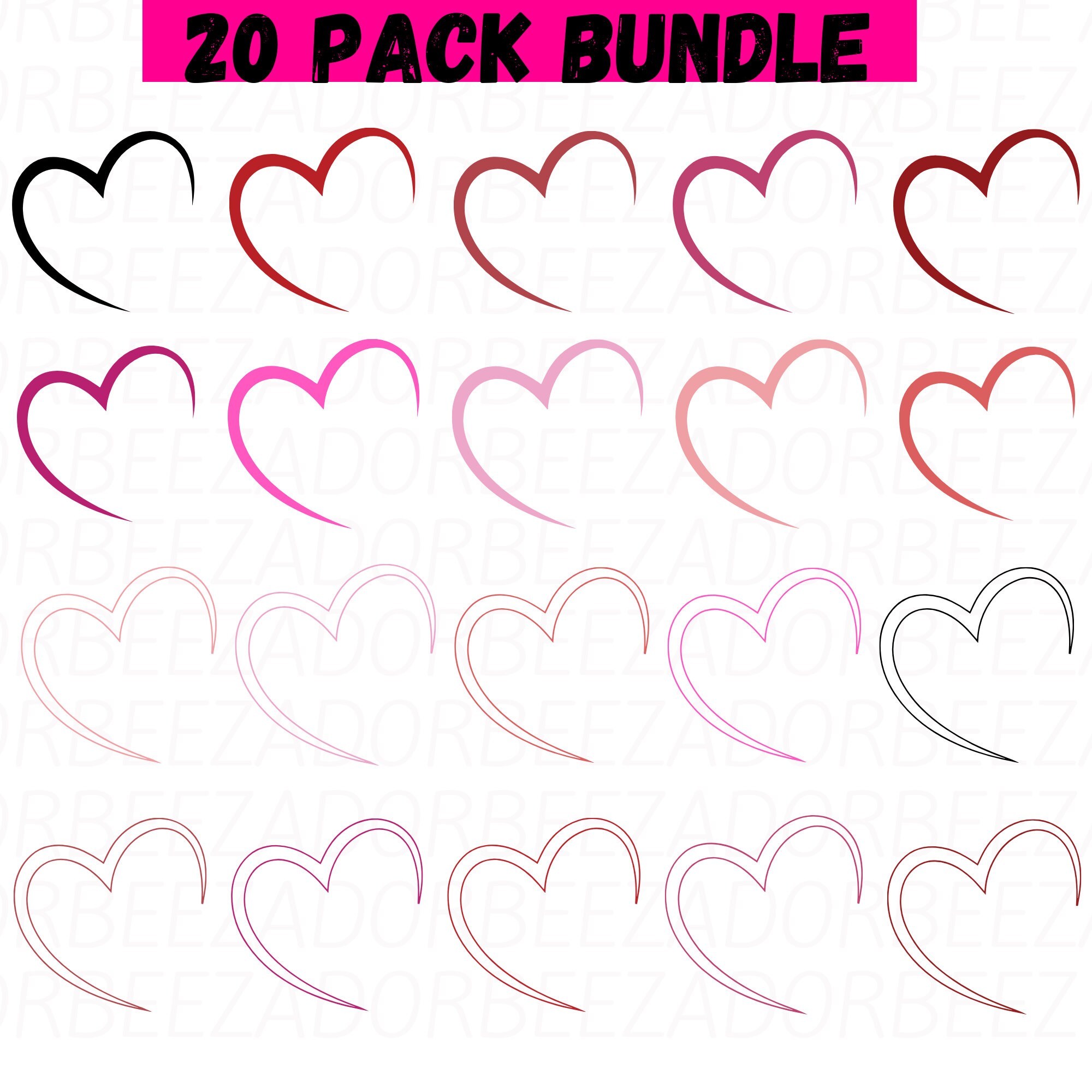 Heart Shape Svg Bundle, Open Heart Shape Png, Valentine Heart Svg, Name ...