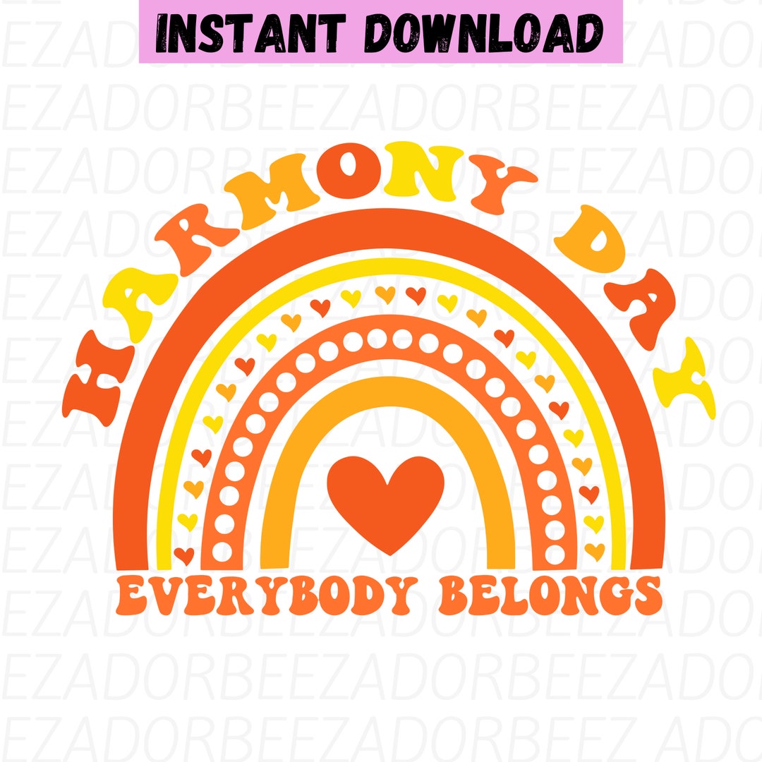 Harmony Day Everybody Belongs Svg, Harmony Day Shirt, Harmony Day ...