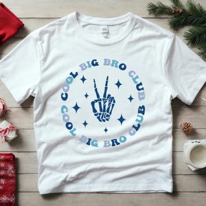 Cool Big Bro T-shirt Png, Cool Big Bro Club SVG, Pregnancy Announcement ...