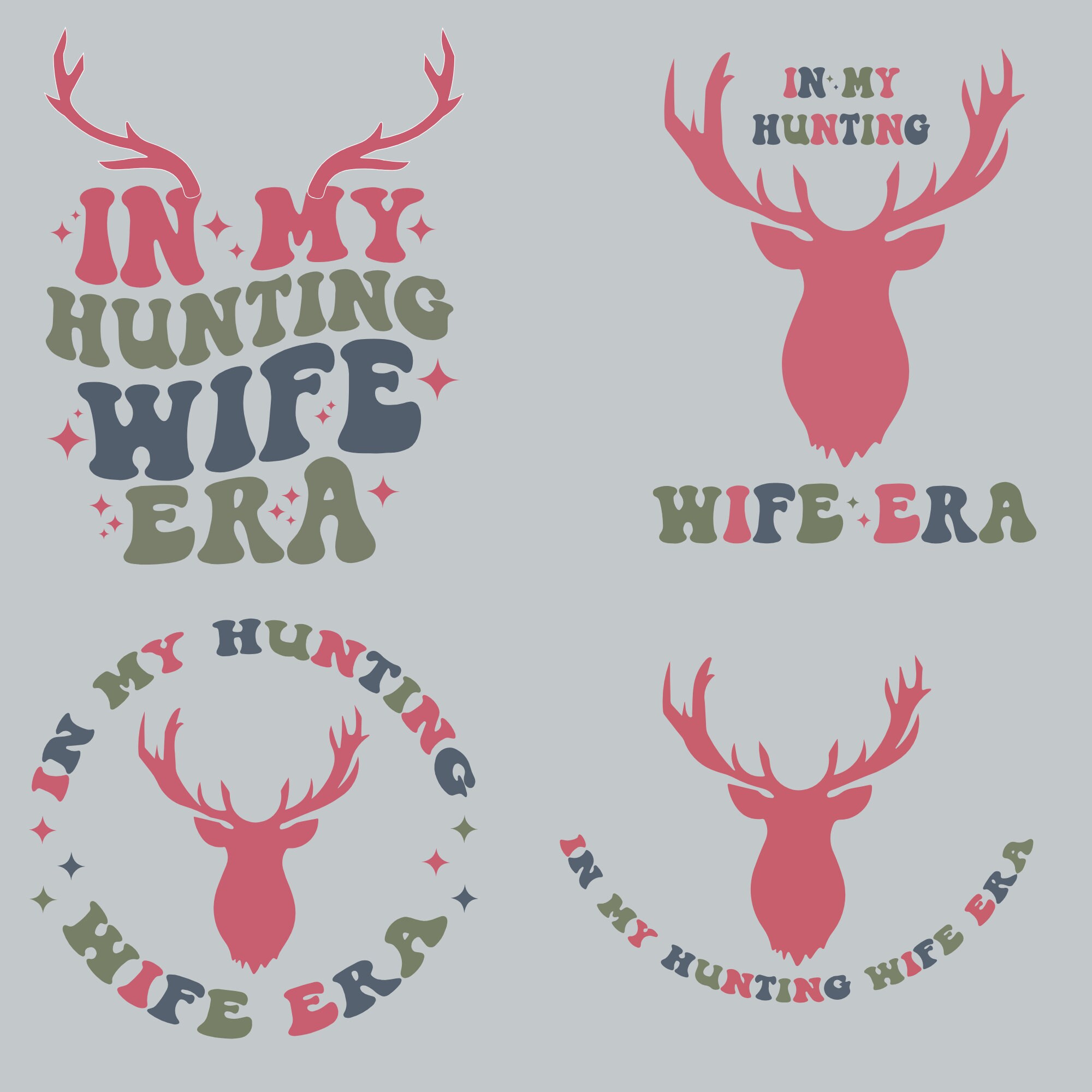 In My Hunting Wife Era Svg Png, Hello Hunting Season Shirt Png, Deer ...