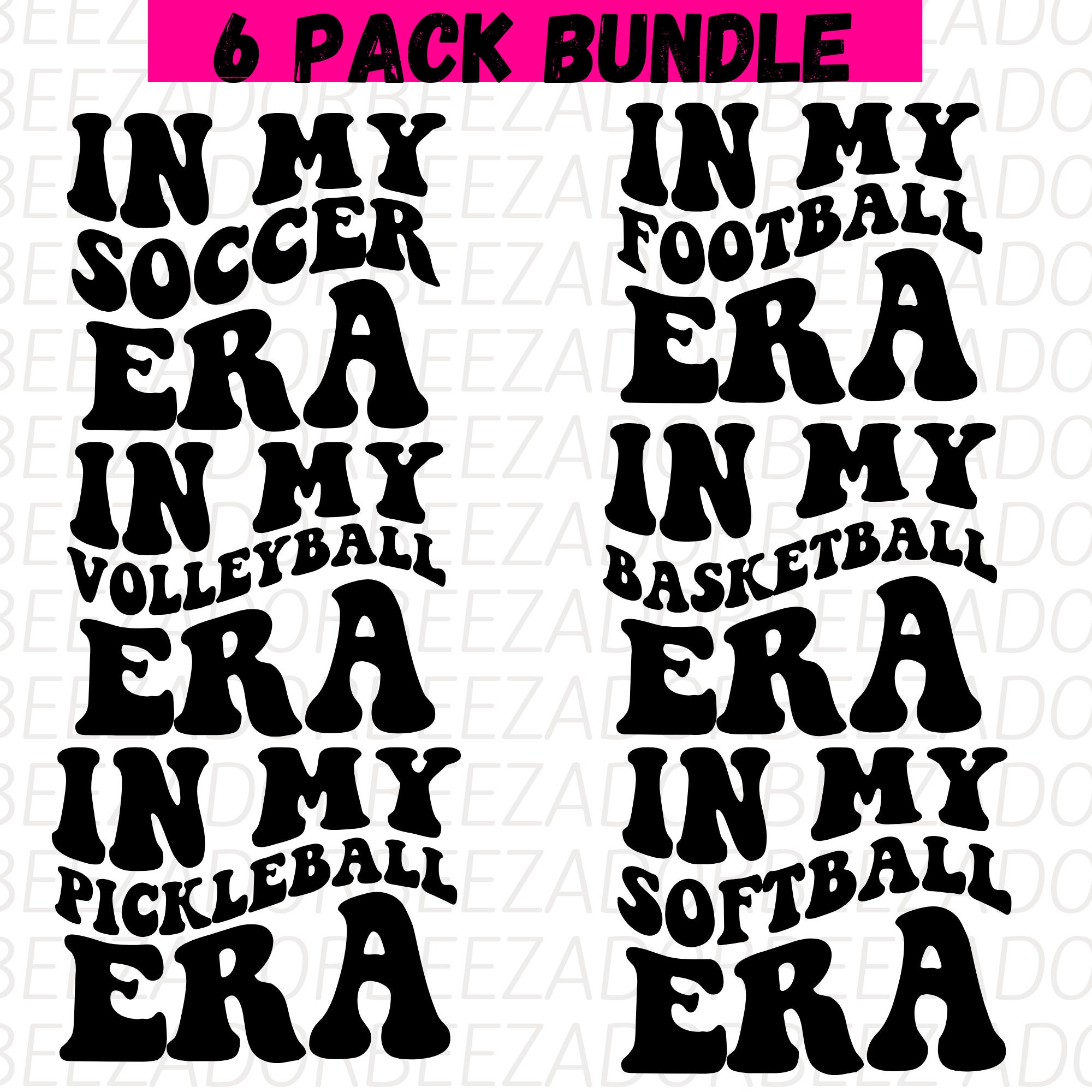 In My Soccer Era Svg, in My Football Era Svg, Volleyball Era Png ...