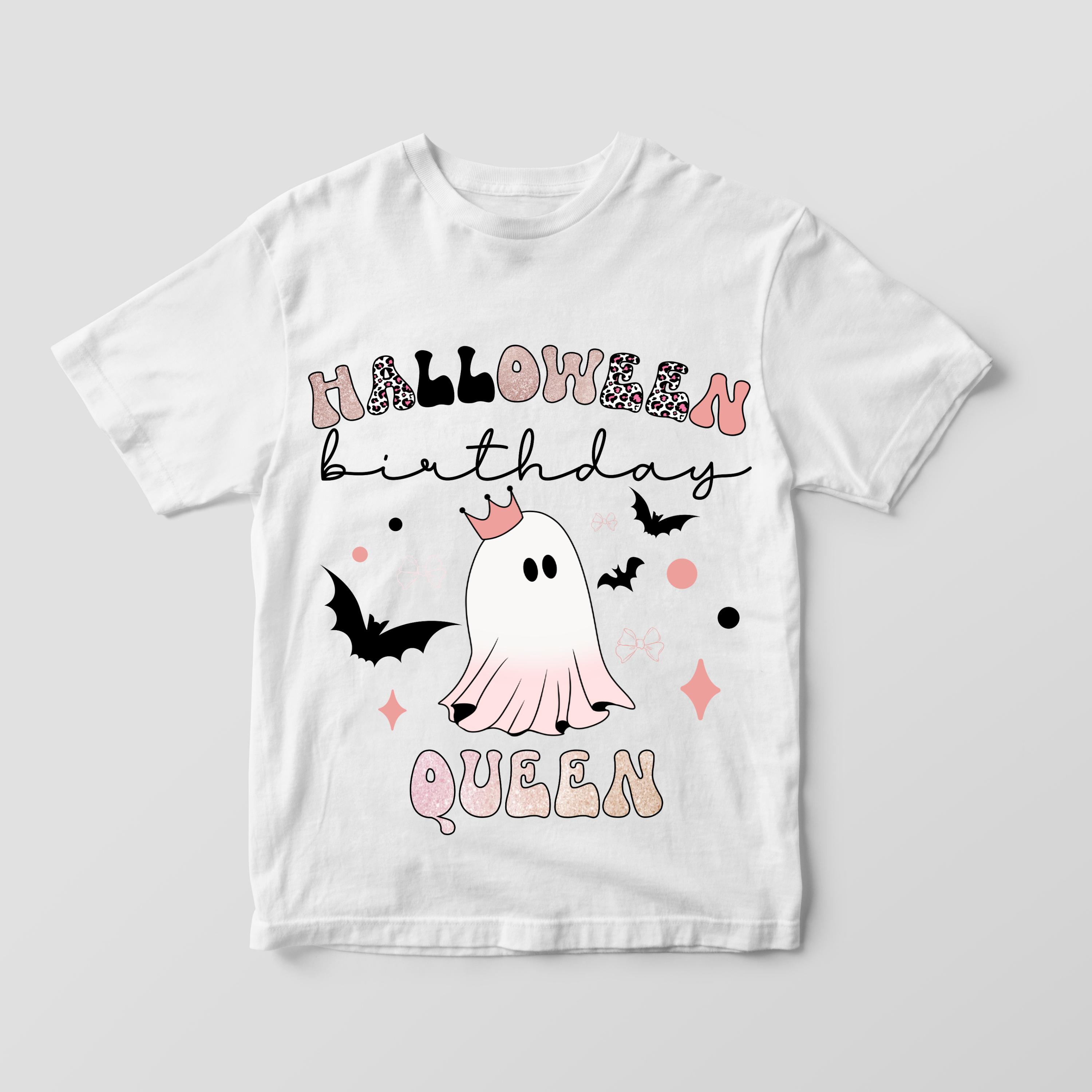 Halloween Birthday Queen PNG Cute Ghost Queen Spooky Queens Are Born on ...