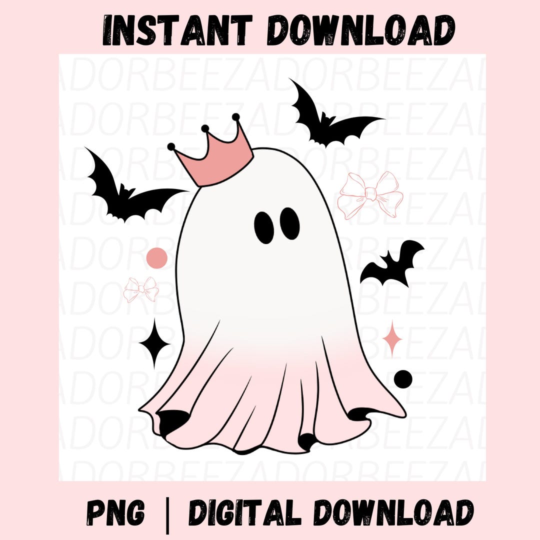 Cute Ghost PNG | Cute Halloween Queen PNG | Spooky Season PNG | Cute ...