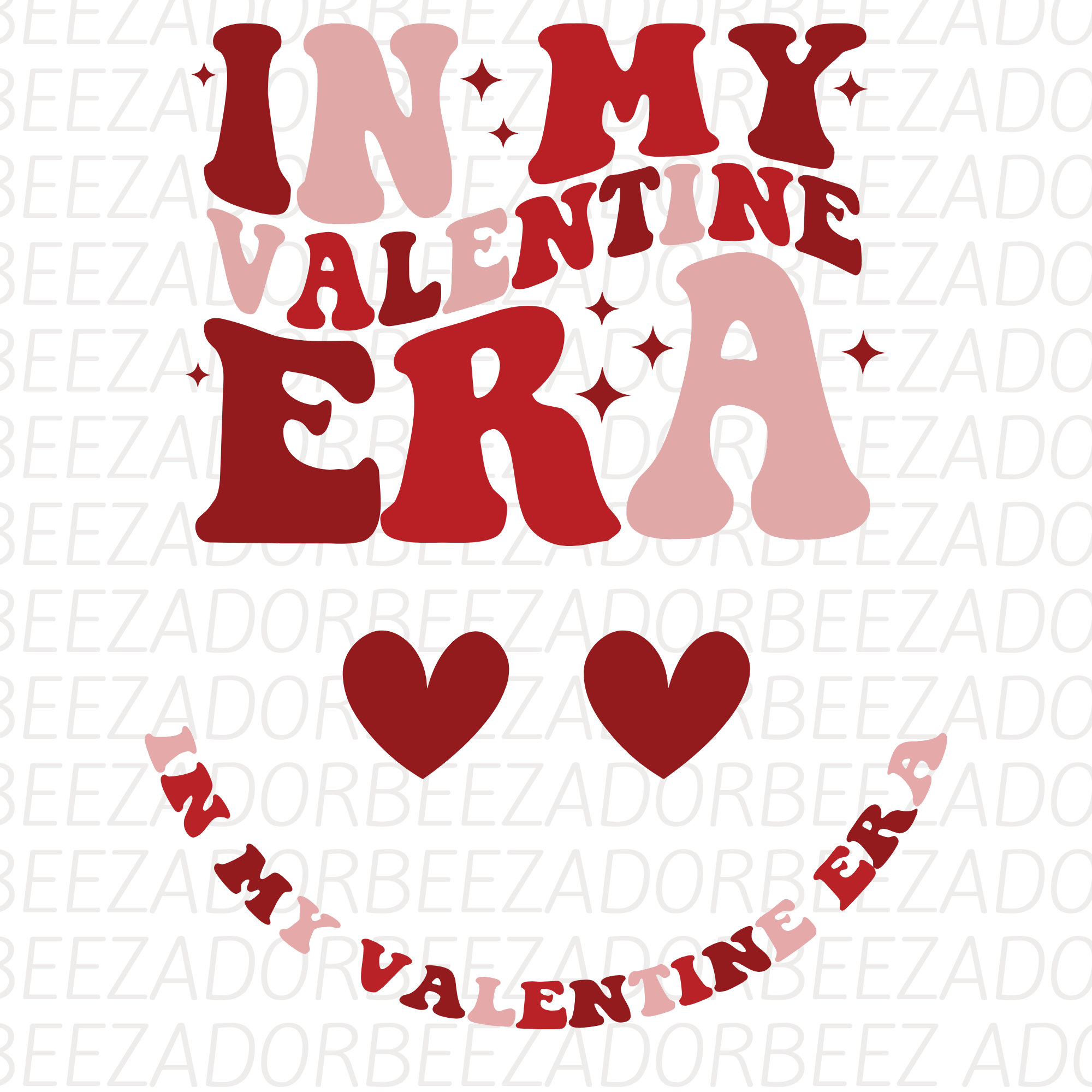 In My Valentine Era Svg, in My Self Love Era, Retro Valentine's in My ...