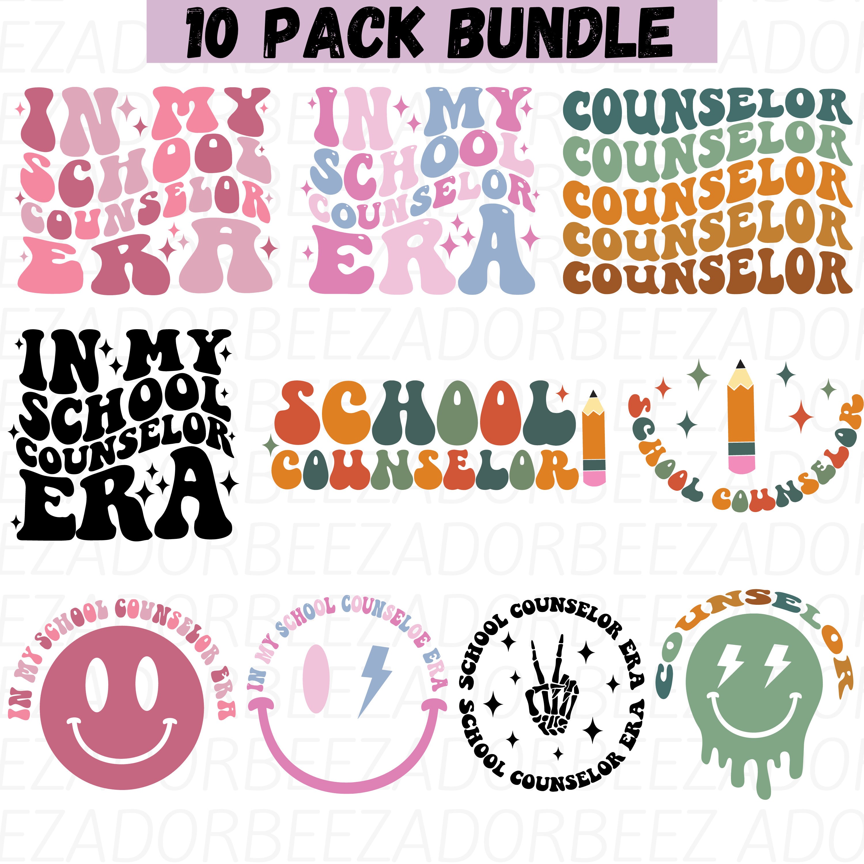 In My School Counselor Era Svg Png Bundle, Retro Counselor Svg, School ...