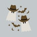 Cute Cowboy Ghost Svg and Png, Howdy Ghouls Png, Cute Ghost Halloween ...