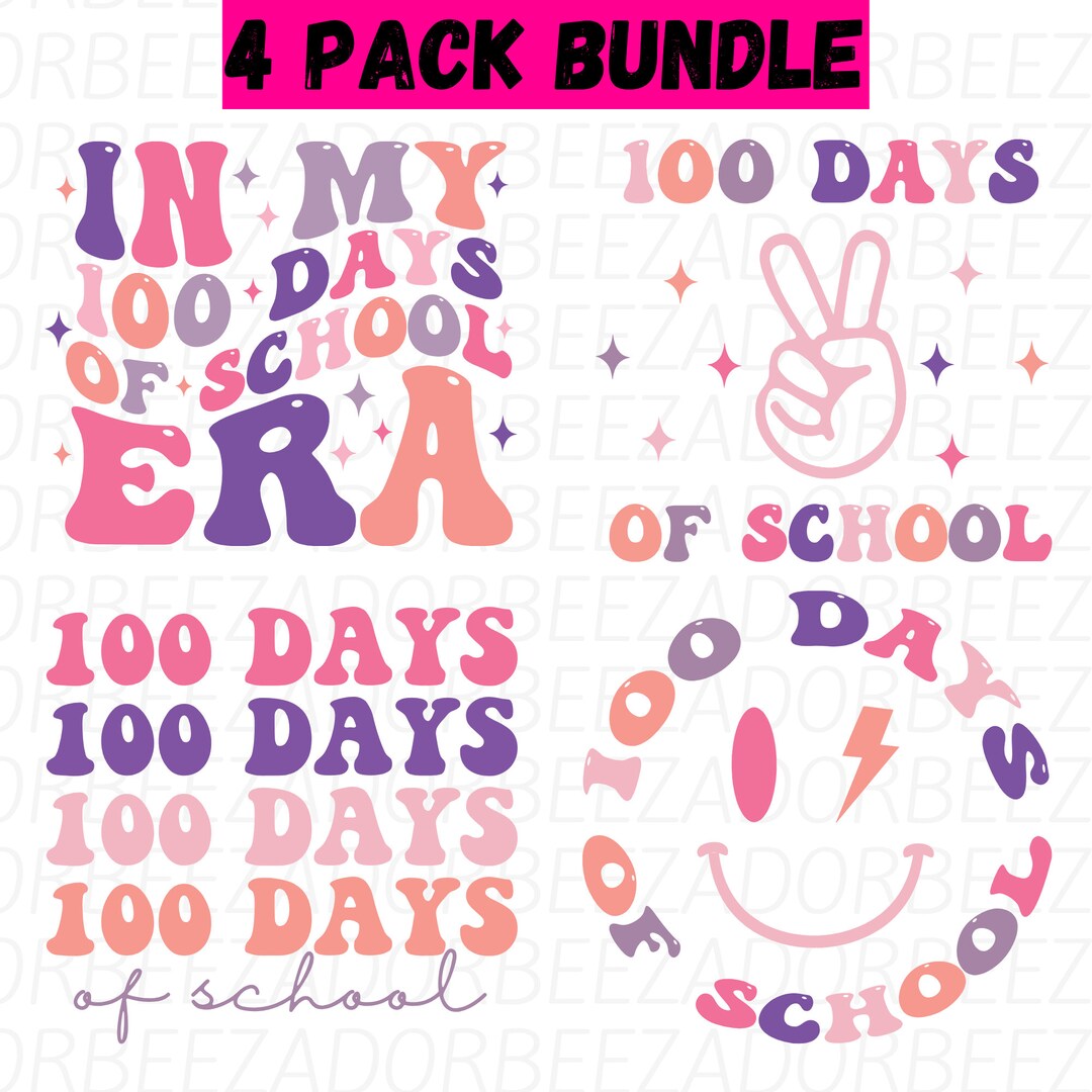 In My 100 Days of School Era Svg, 100 Days of School Png, School Tshirt ...