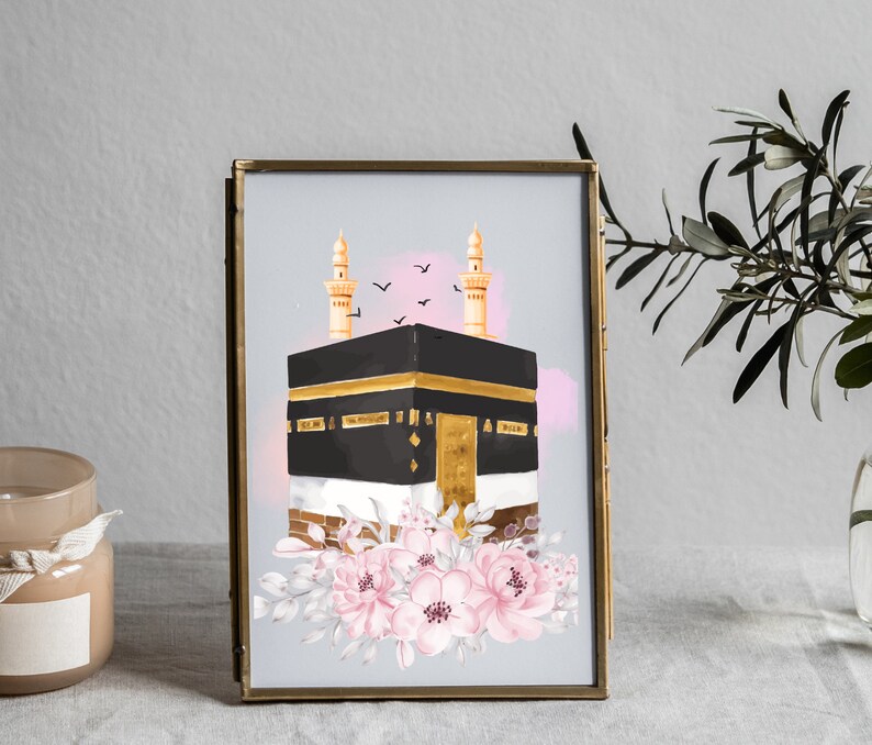 Kaaba Makkah Digital Print Kaaba Poster Makkah Kaabah in - Etsy