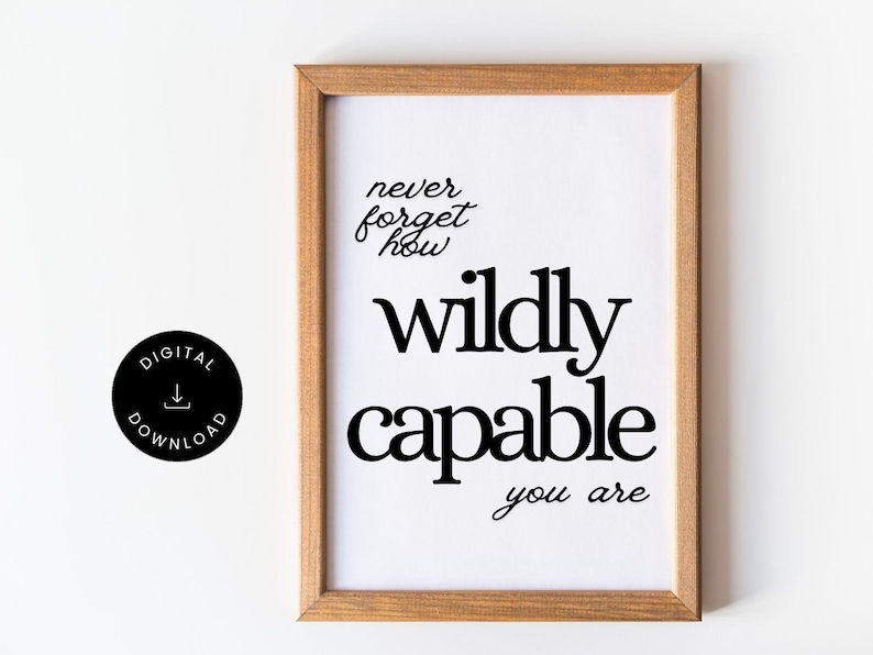 Inspirational Quote Poster, Motivational Mindset Art (digital Download ...