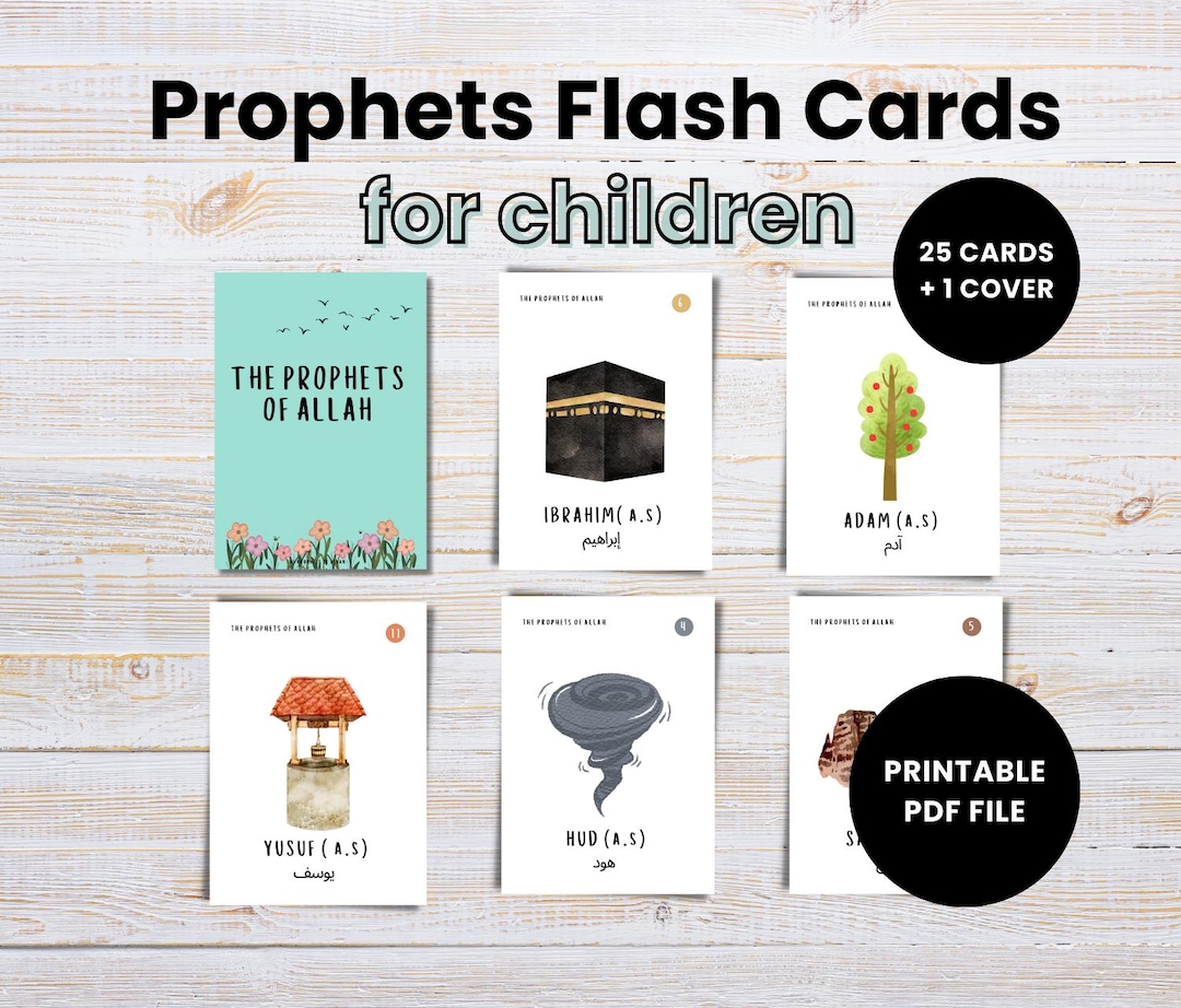 25 Prophets in Islam, Prophets of Islam, Islamic Activities, Islamic ...