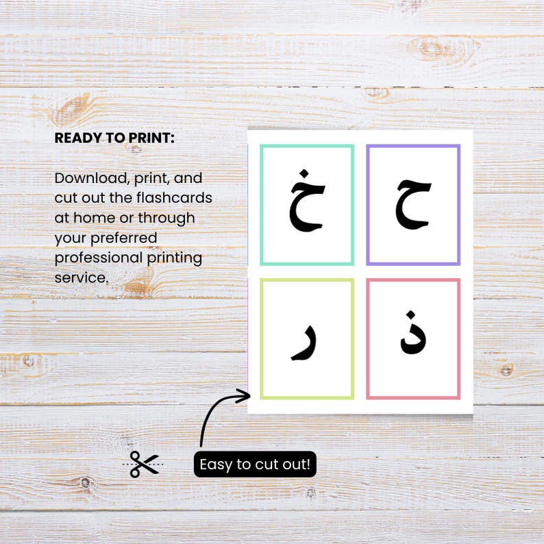 Arabic Alphabet Flashcards, Arabic Flashcards, Printable Flashcards ...