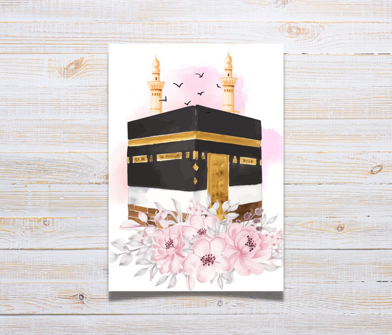 Kaaba Makkah Digital Print Kaaba Poster Makkah Kaabah in - Etsy