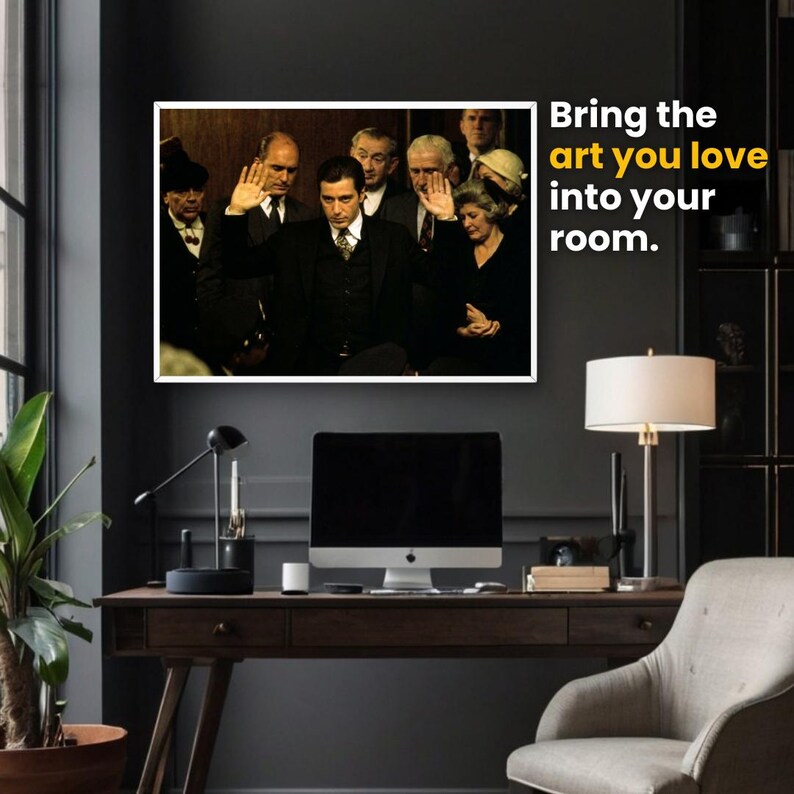 Custom Godfather Portrait, AI Face Swap, Movie Art Gift - Etsy UK