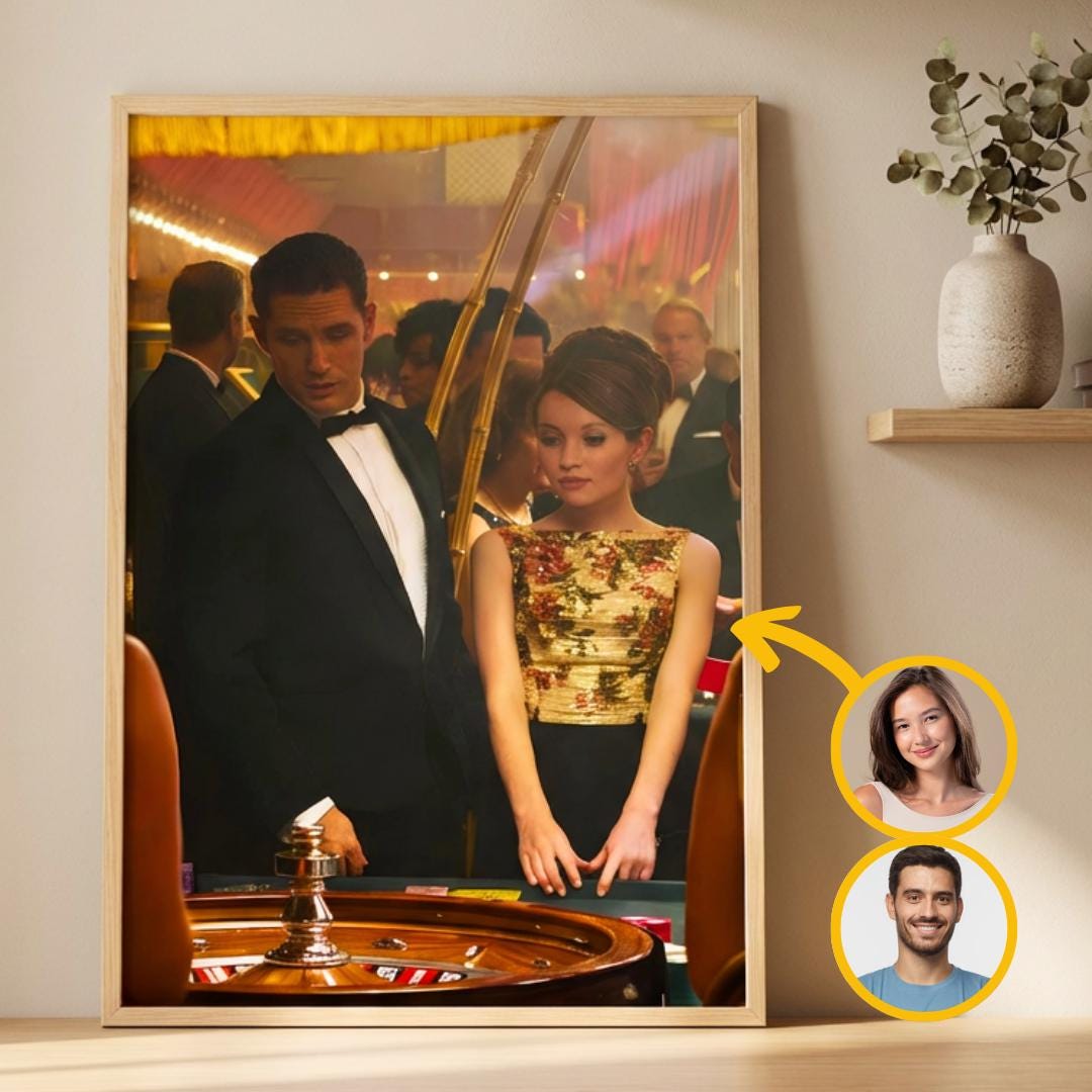 Custom Reggie Kray and Frances Portrait as Legend Movie Couple With ...