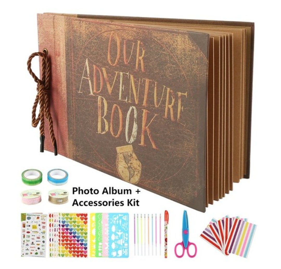 DIY Handmade Our Adventure Book Photo Album Scrapbook Album, Retro ...
