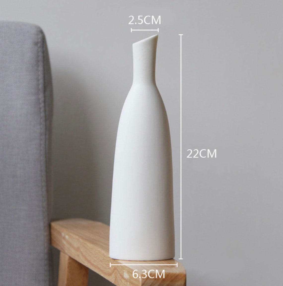 White Ceramic Flower Vases Home Decoration Vase Ornament - Etsy