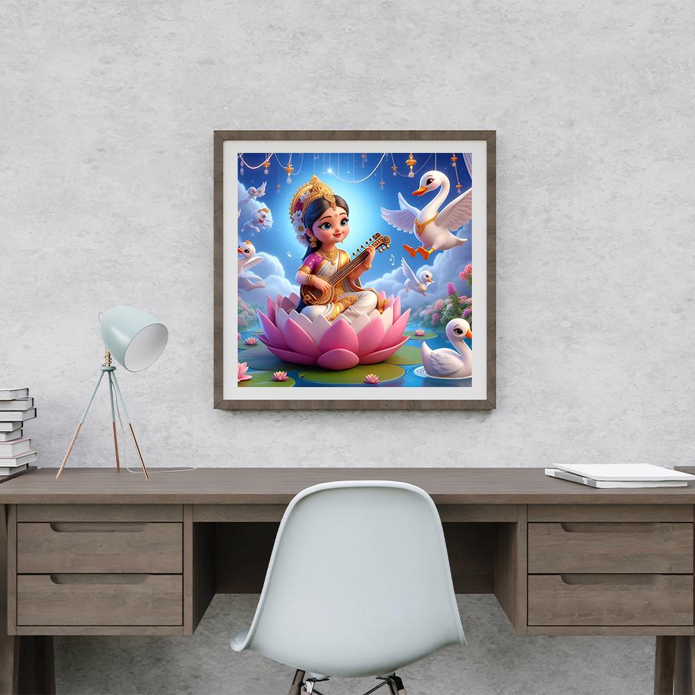 Toddler Maa Saraswati : Divine Baby Goddess | Goddess of Wisdom ...