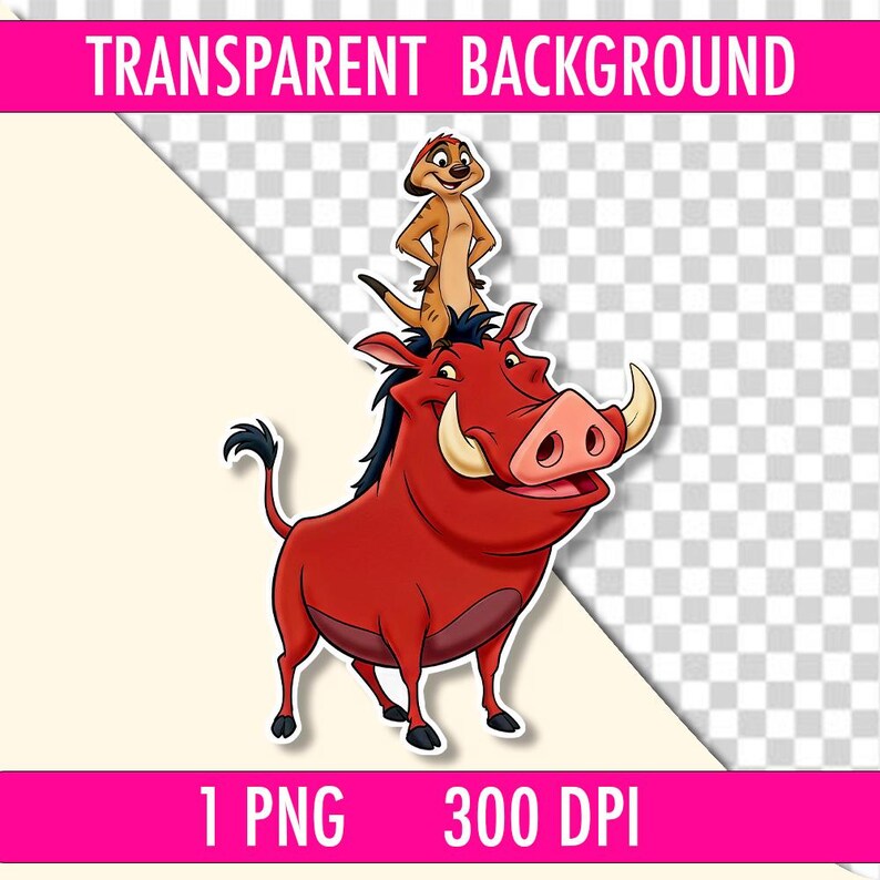 Timon and Pumbaa Cutout | Birthday Party Theme | Event Decoration ...