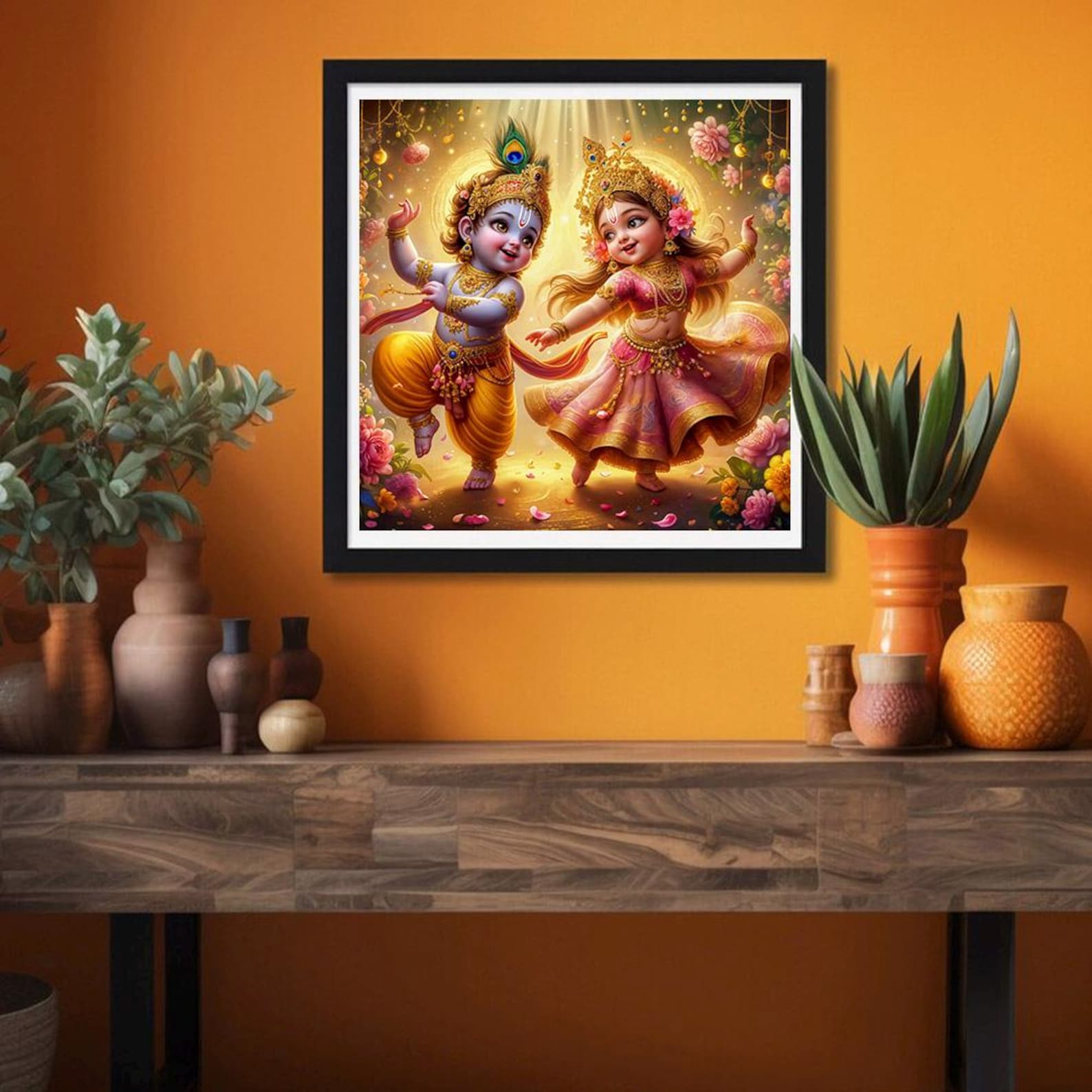 Radha Krishna | Radha Krishna Dancing | Decoration Art for Print ...