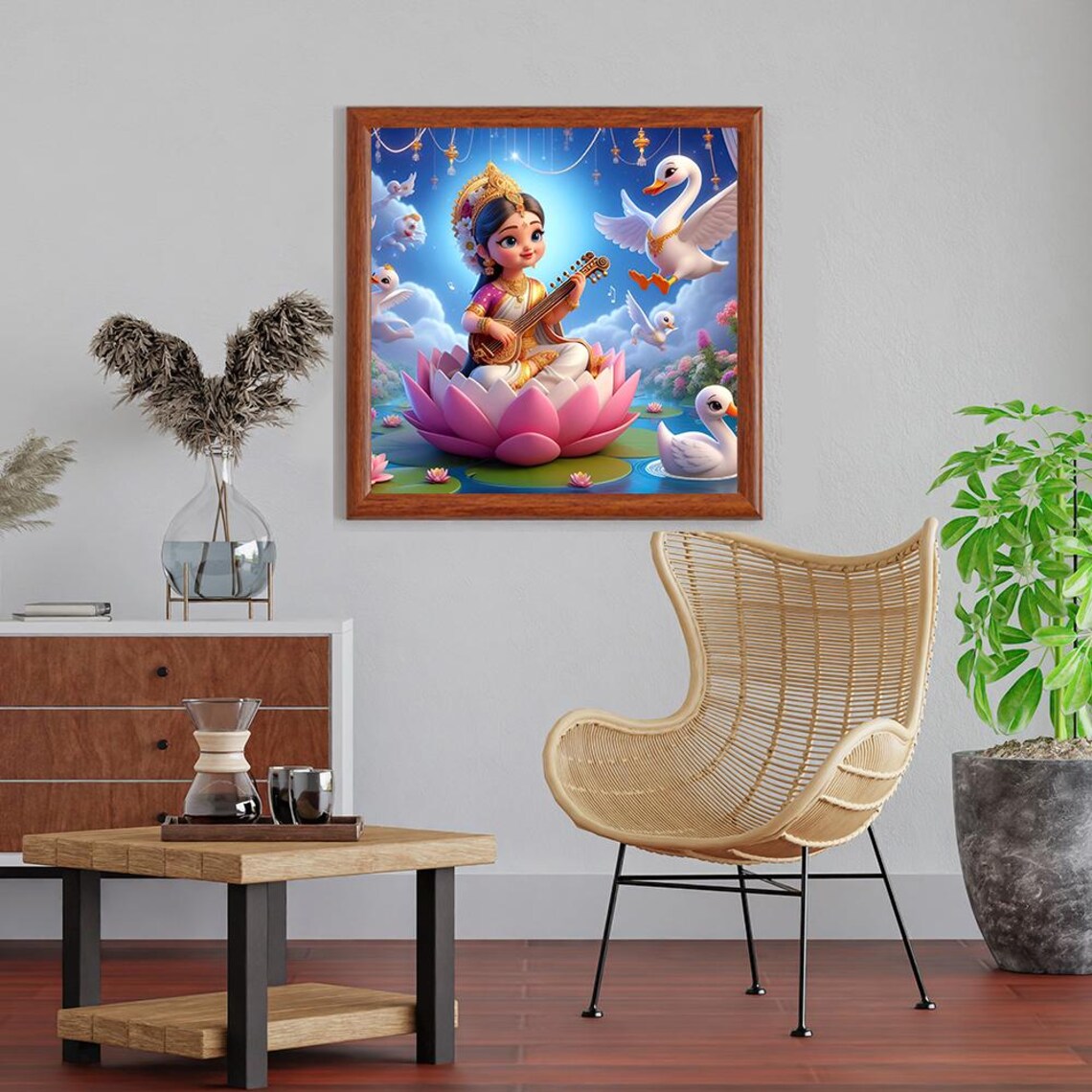 Toddler Maa Saraswati : Divine Baby Goddess | Goddess of Wisdom ...