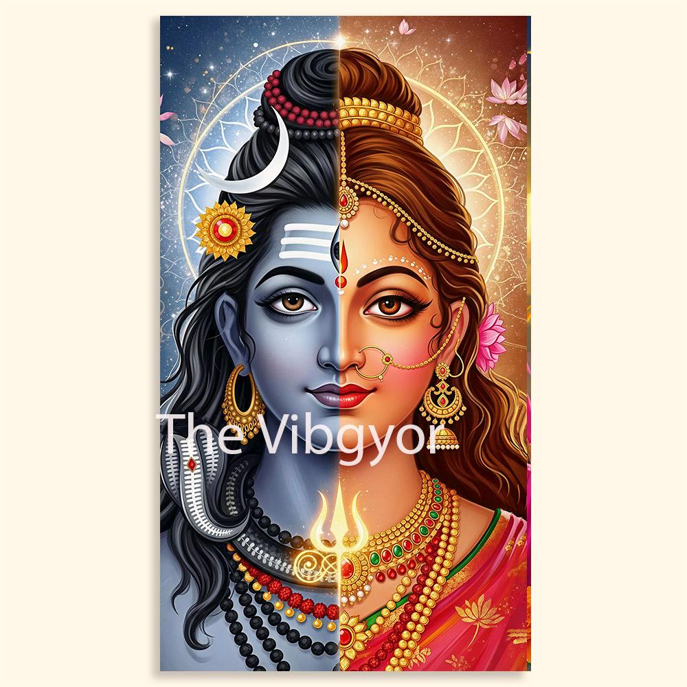 Shiv Parvati Wall Art: Hindu God High-resolution Print (digital ...