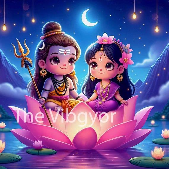 Cartoon Lord Shiva