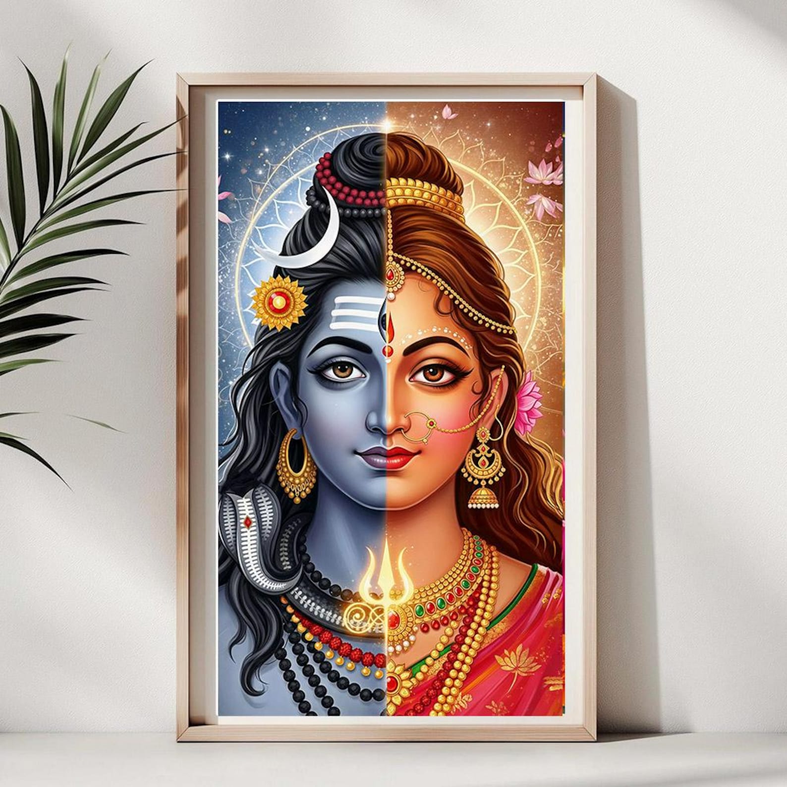 Shiv Parvati Wall Art: Hindu God High-resolution Print (digital ...