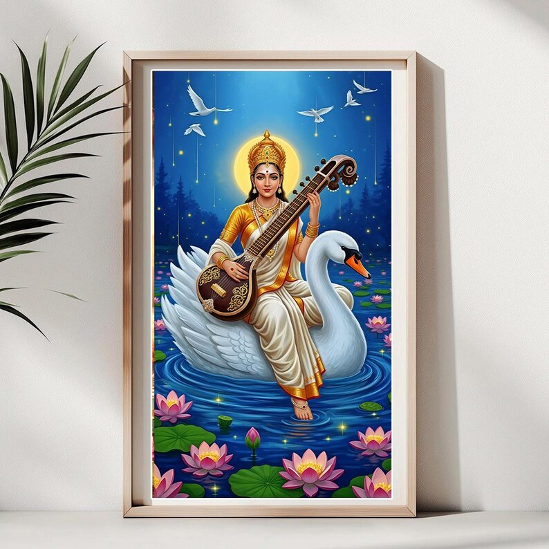 Maa Saraswati Photo| Goddess of Knowledge, Wisdom, Music, and the Arts ...