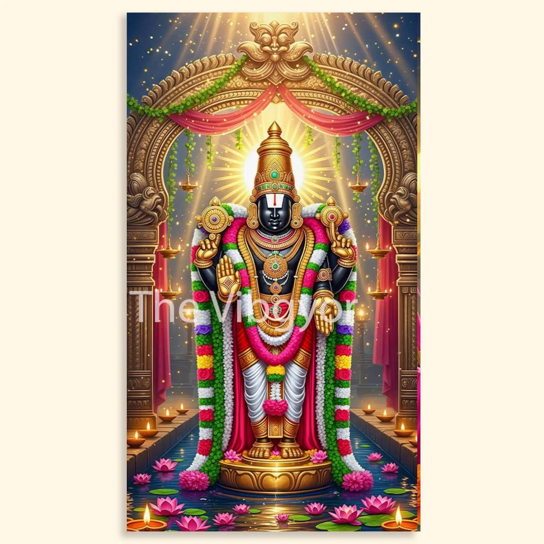 Shree Venkateshwara | Lord Venkateswara Wall Art | Tirupati Balaji ...