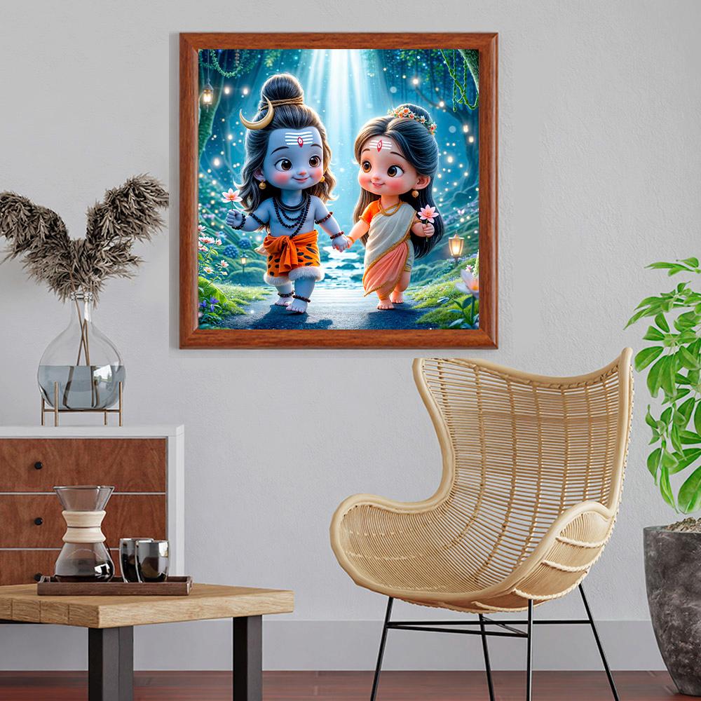 Baby Shiva Parvati Art: Hindu God Printable (digital Download) - Etsy