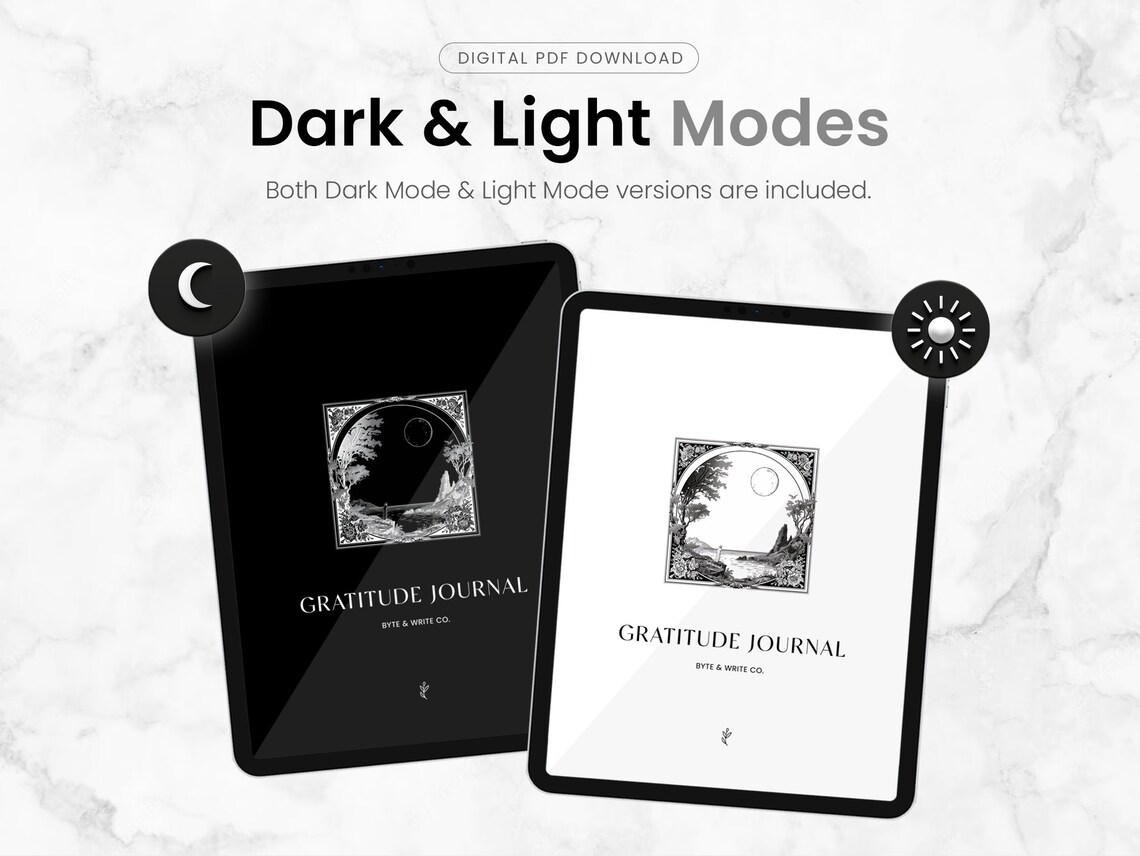 Aesthetic Digital Gratitude Journal, Daily Gratitude Journal Template ...