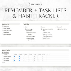 Notion Productivity Planner, Task Management Template, Time Management ...