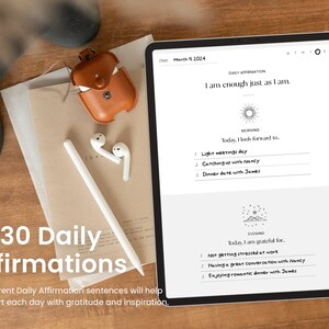 Aesthetic Digital Gratitude Journal, Daily Gratitude Journal Template ...