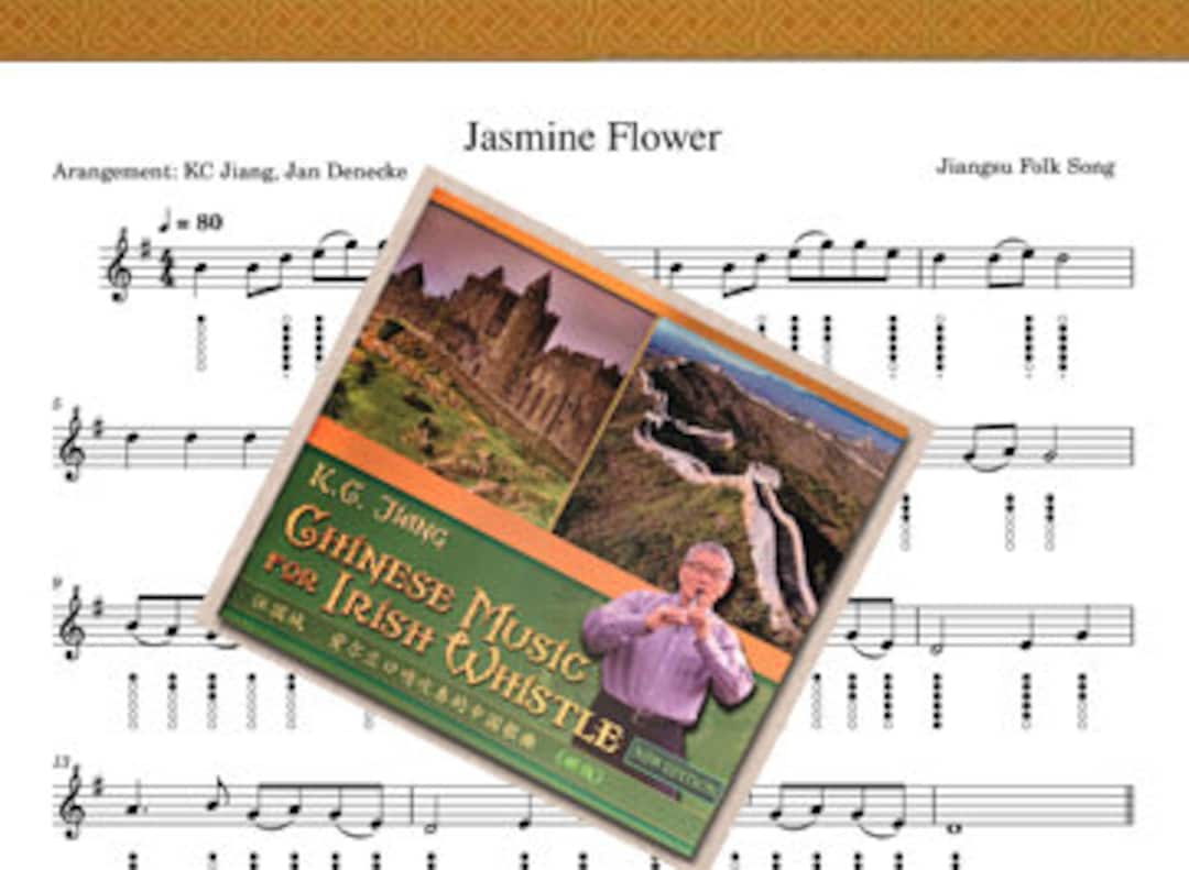Jasmin Flower: Notes With Tin Whistle Taps. - Etsy