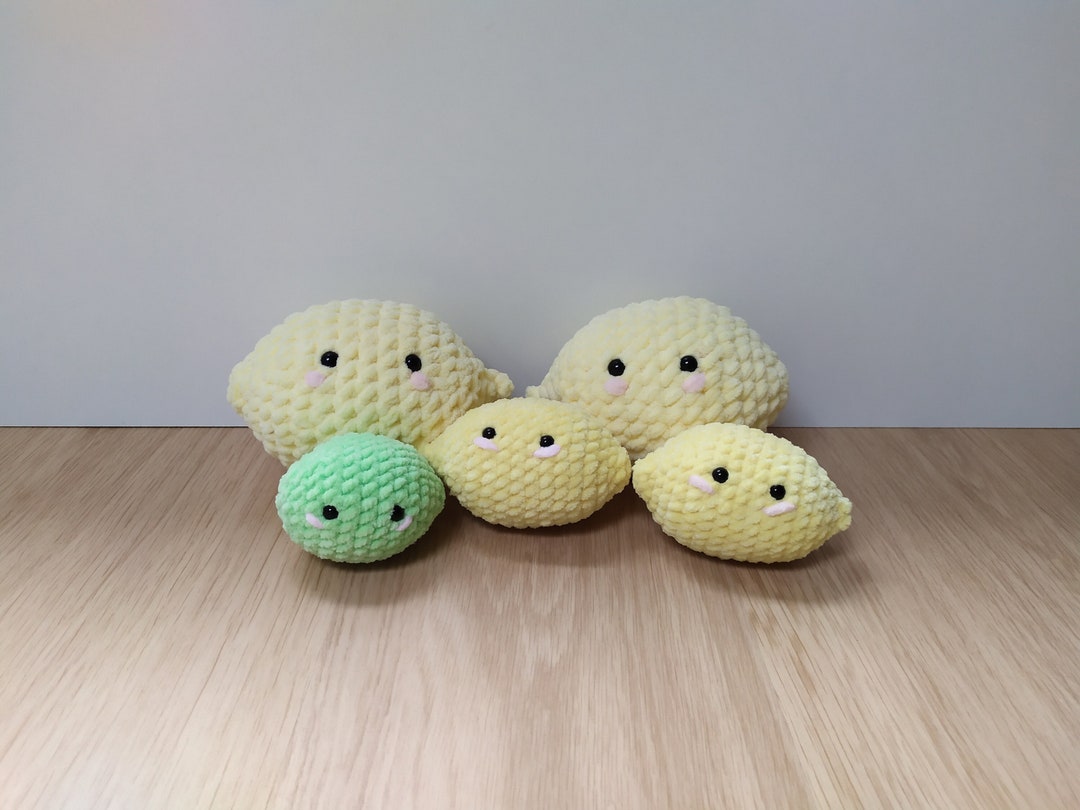 Crochet Lemon Plush Crochet Lime Plush Stuffed Lemon - Etsy