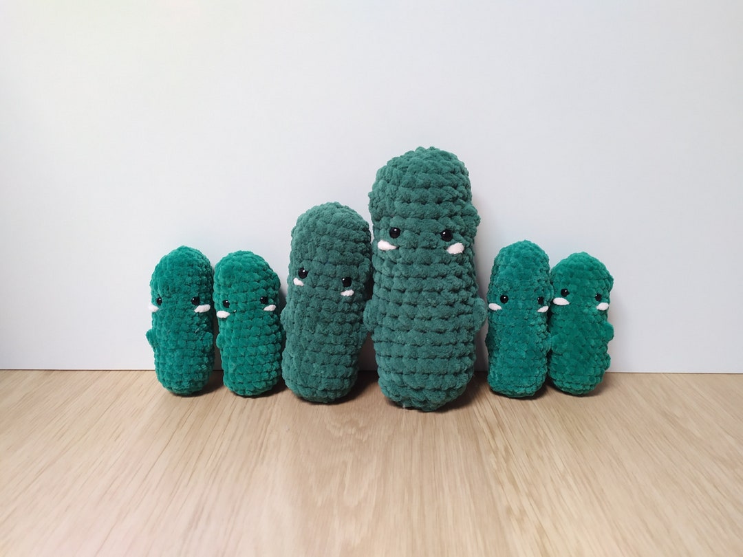 Crochet Pickle Plush Amigurumi Pickle Plushie Pickle Toy - Etsy