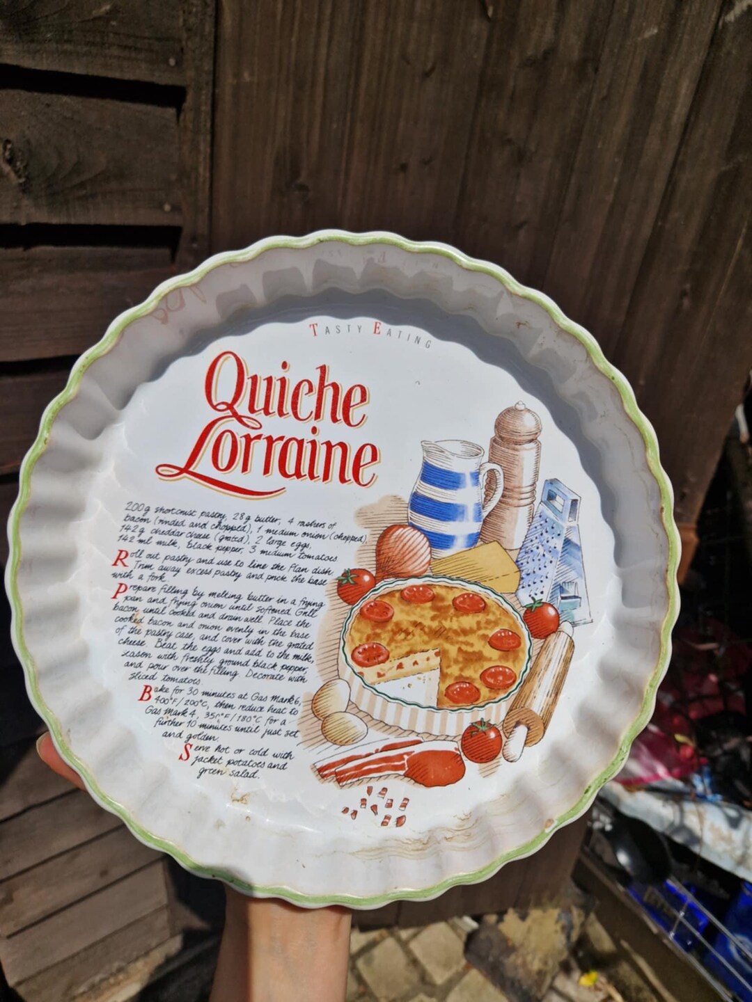 Quiche Lorraine Flan Pie Dish Rayware - Etsy