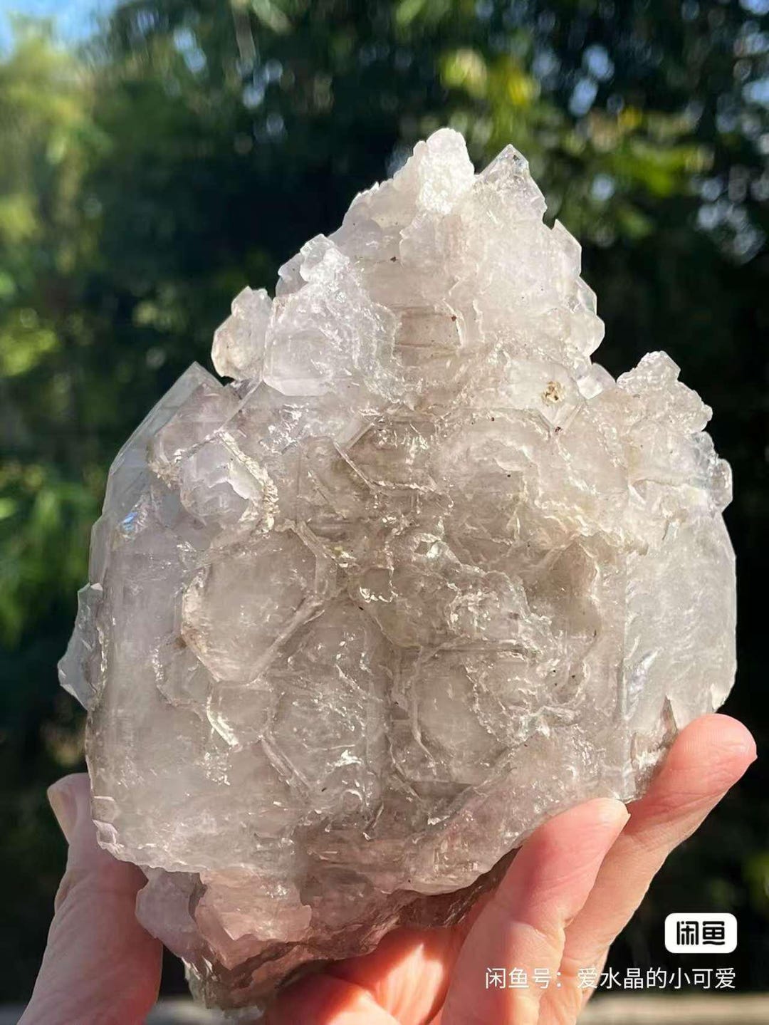Brazilian Elestial Smoky White Castle Quartz / Skeleton Quartz ...