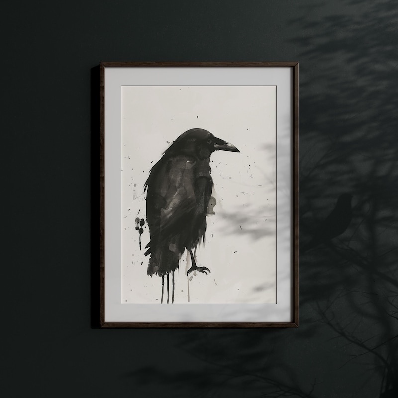 Crow Paintings - Etsy