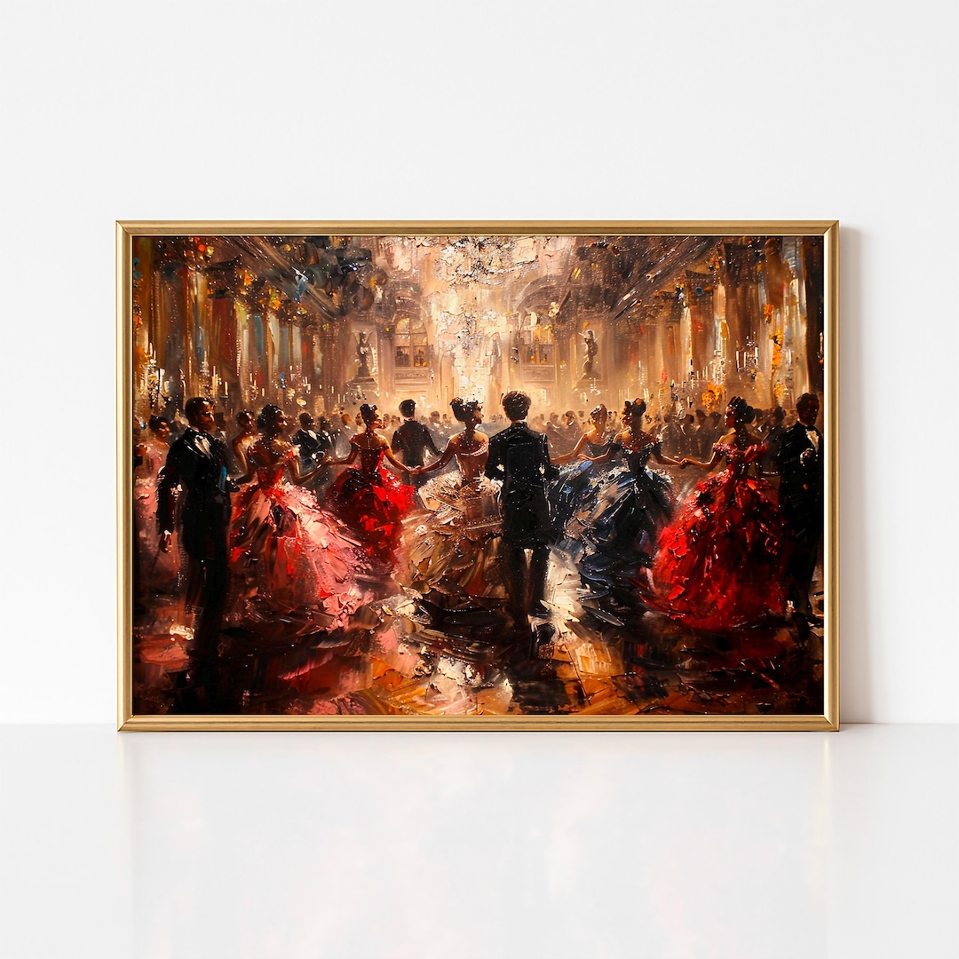 Bridgerton Oil Painting Mixed Race Socialites Regency Era Gift ...