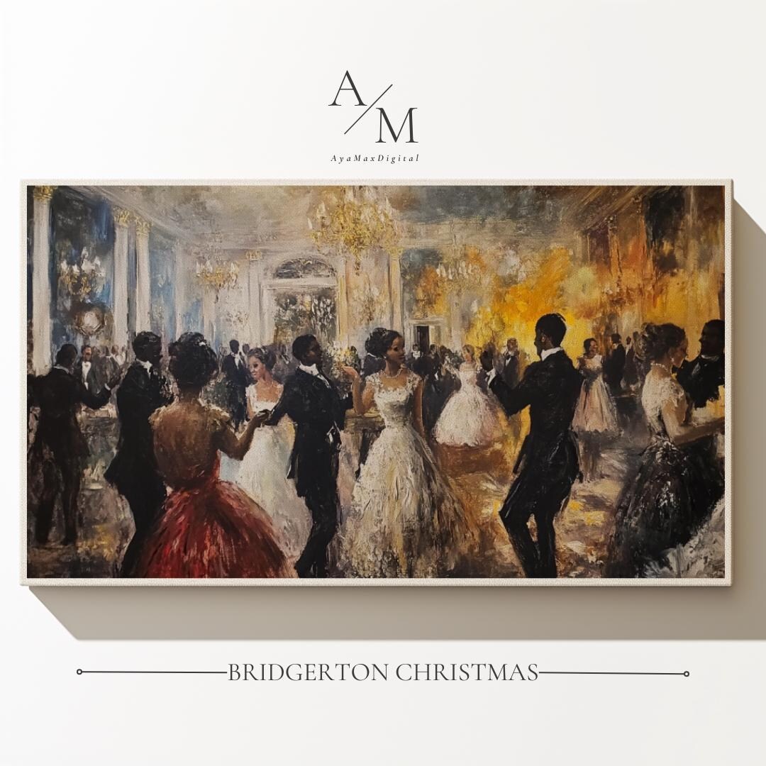 Bridgerton-inspired Oil Painting Mixed Race Socialites Regency Era ...