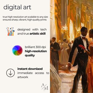 Bridgerton-inspired Oil Painting Regency Era Ball Mixed Race Socialites ...