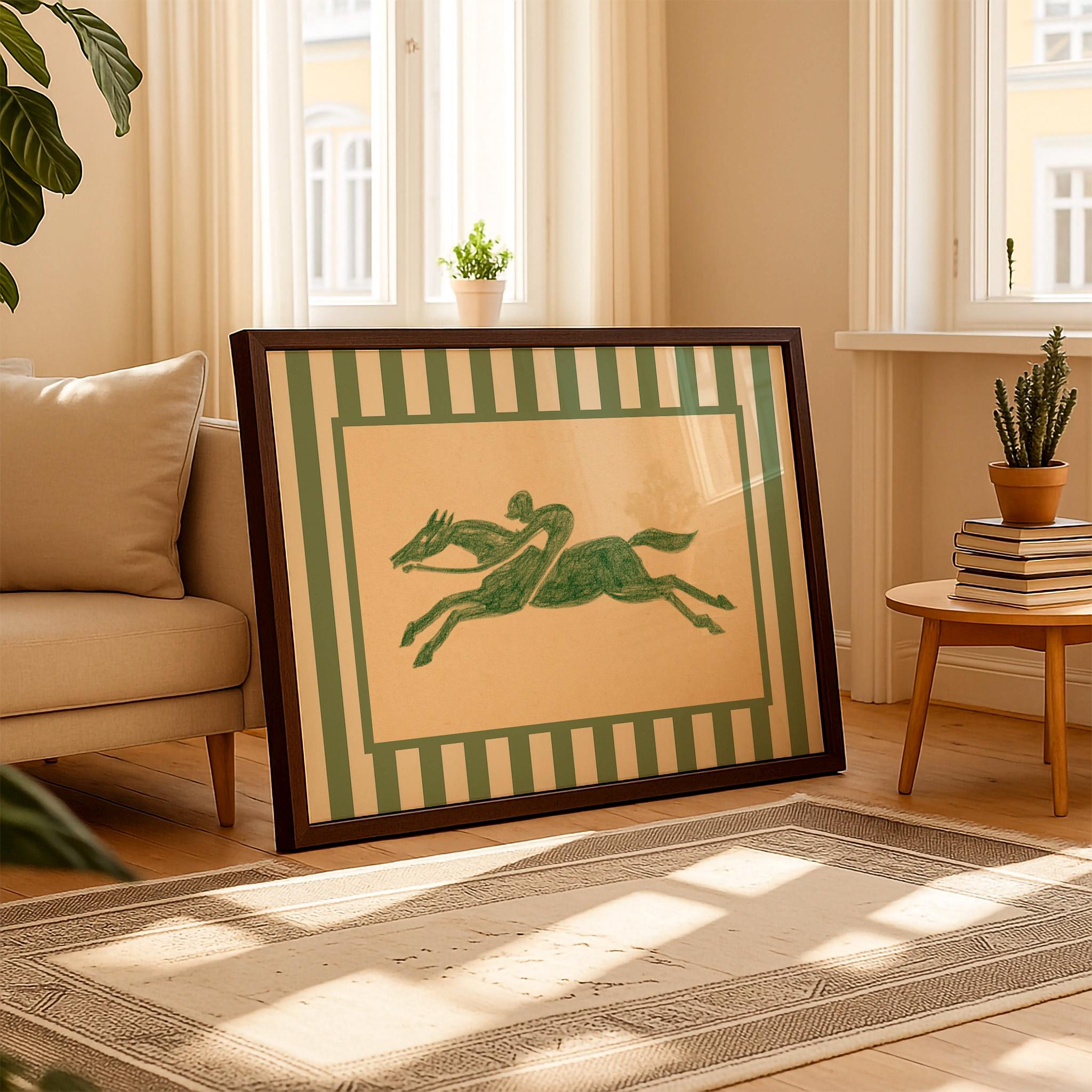 Vintage Polo Player Print: Equestrian Wall Art, Western Decor - Etsy