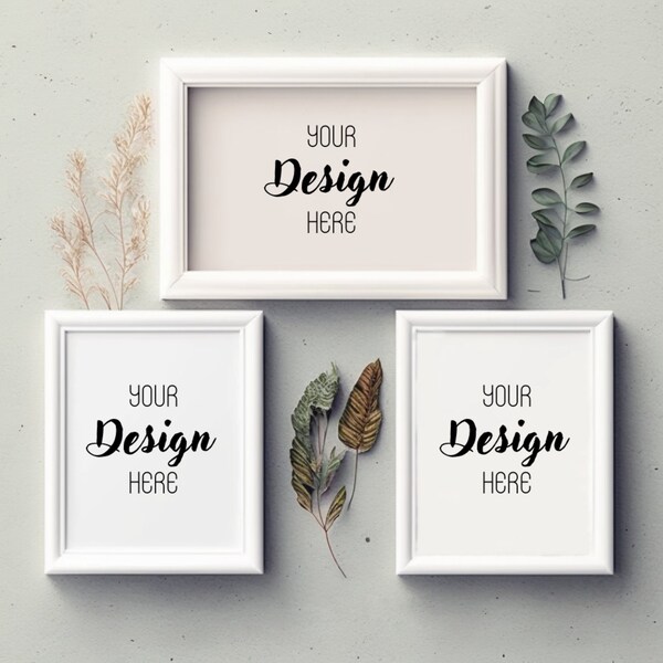 Multiple Frame Mockup - Etsy
