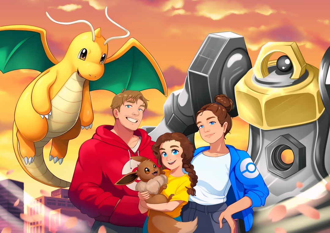 Custom Pokémon Art Commission - Portrait, Personalized, Cute, Cool ...