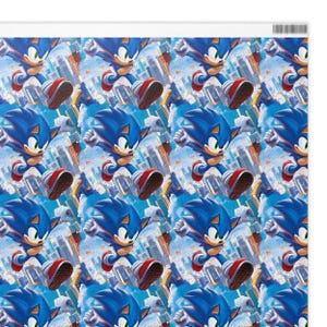 Sonic the Hedgehog Wrapping Paper Video Game Gift Wrapping Paper for ...